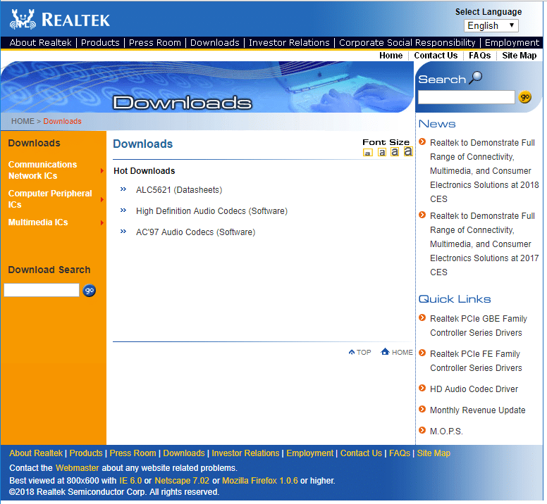 Download Realtek Audio Drivers for Windows | Realtek HD Audio Drivers
