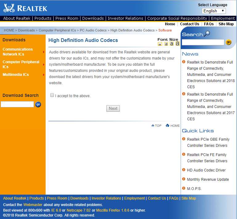 Download Realtek Audio Drivers Windows | Realtek HD Audio Drivers