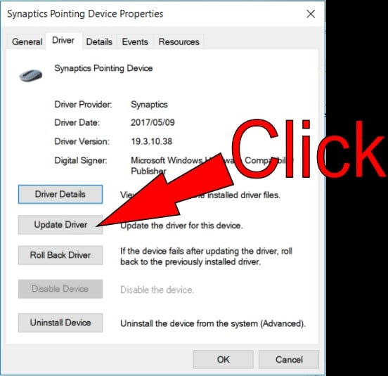 Advanced Touchpad Functionality Not Working