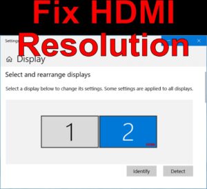 Fixing Resolution of HDMI Output on PC